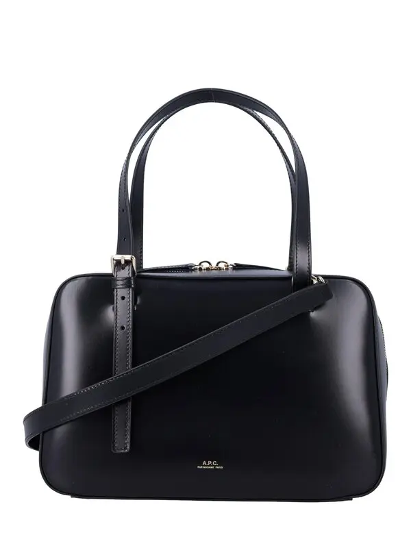 A.p.c. Structured Box Handbag - Nero