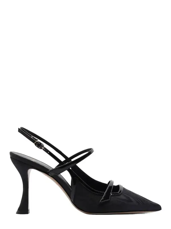 ALEXANDRE BIRMAN Tita Moire Slingback Pumps - Black