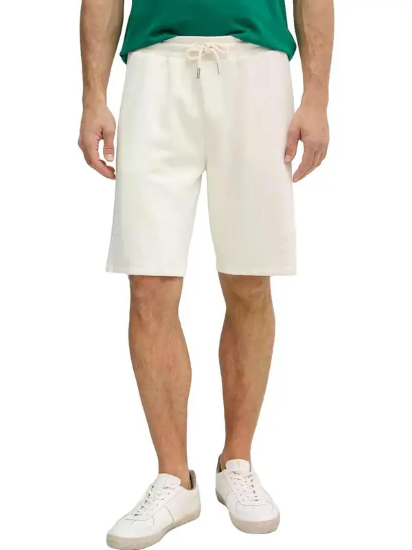 Karl Lagerfeld Logo-embossed Drawstring Shorts - Neutrals