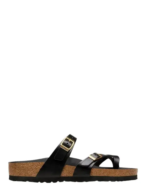 BIRKENSTOCK Mayari Leather Sandals - Black