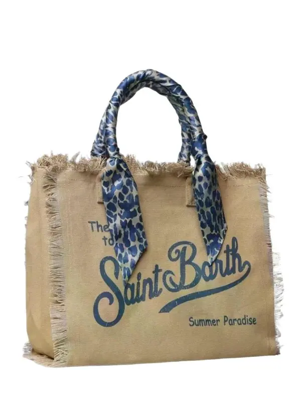 MC2 SAINT BARTH Logo-print Tote Bag - Neutrals