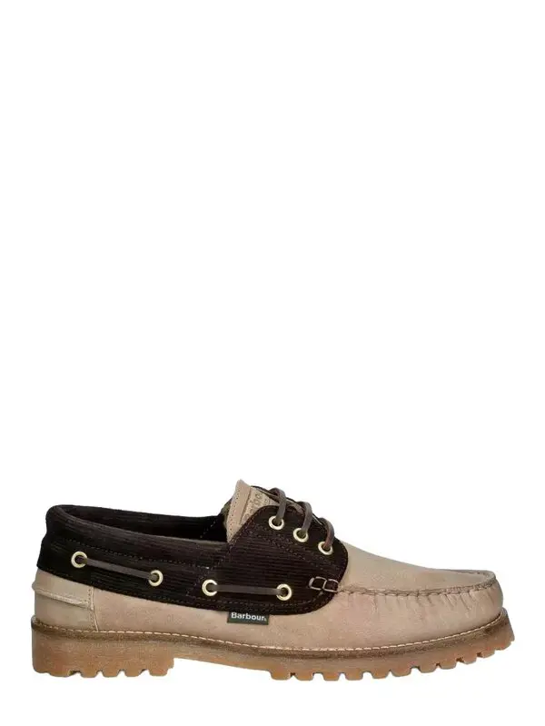 Barbour Re-engineered Deck Leather Boat Shoes - Neutrals