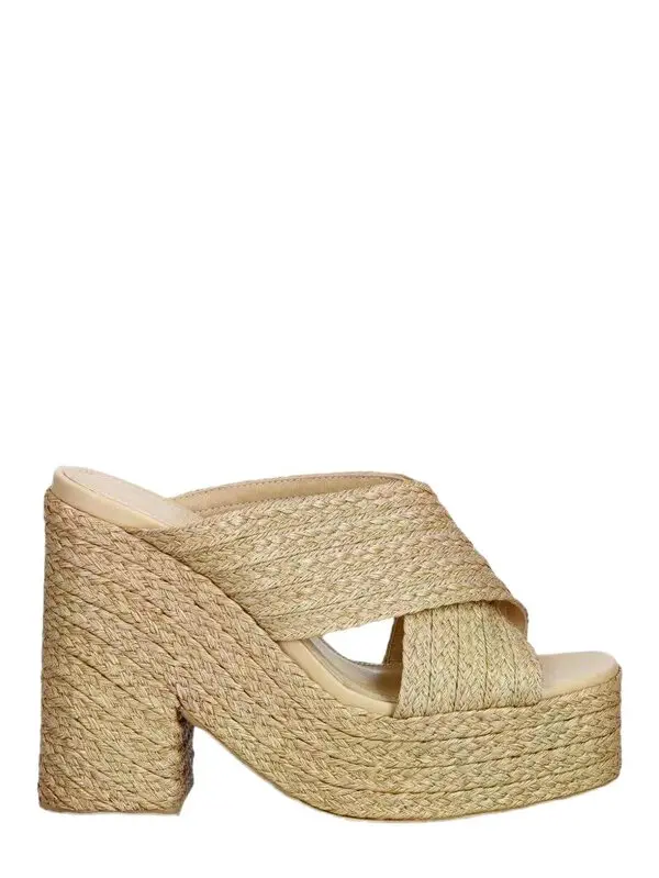 SOULIERS MARTINEZ Garda Platform Sandals - Neutrals