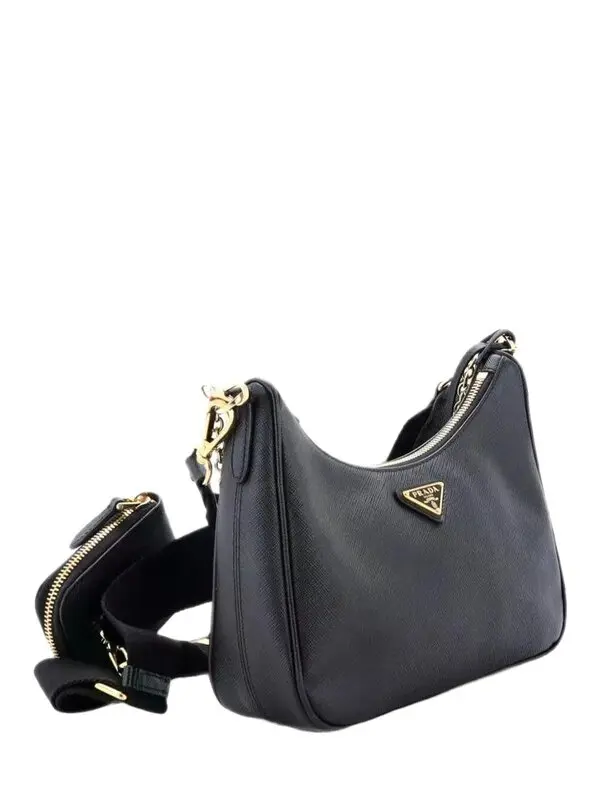 Prada Re-edition 2005 Shoulder Bag Saffiano Leather - Black