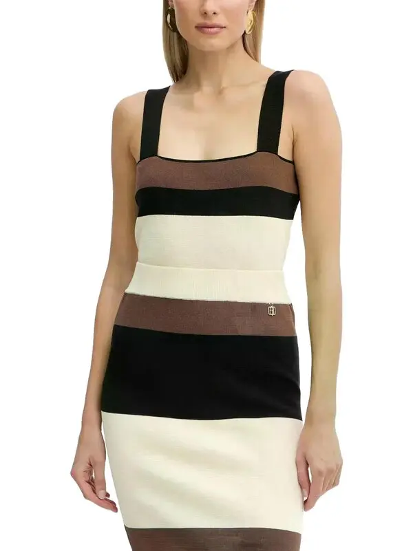 FRACOMINA Striped Tank Top - Neutrals
