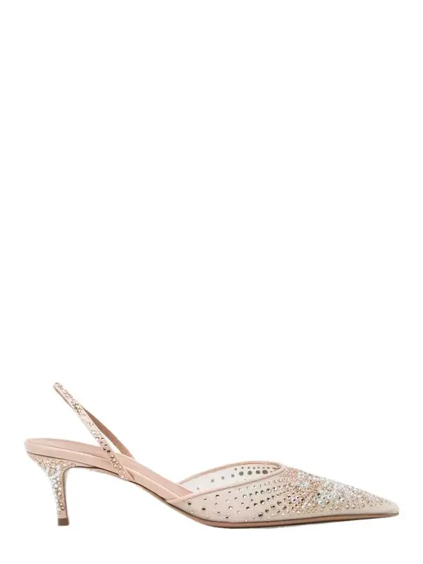 GEDEBE 55mm Anitta Slingback Pumps - Neutrals