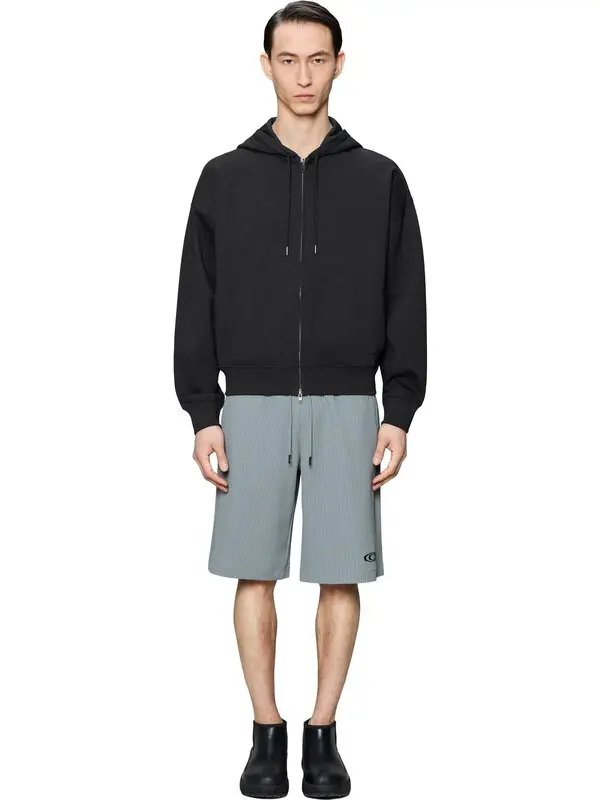 Rains Classic Zip Hoodie - Black