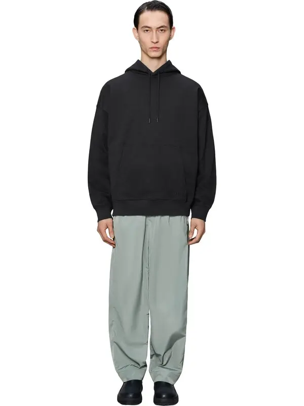Rains Classic Hoodie With Graphic Detail - Black