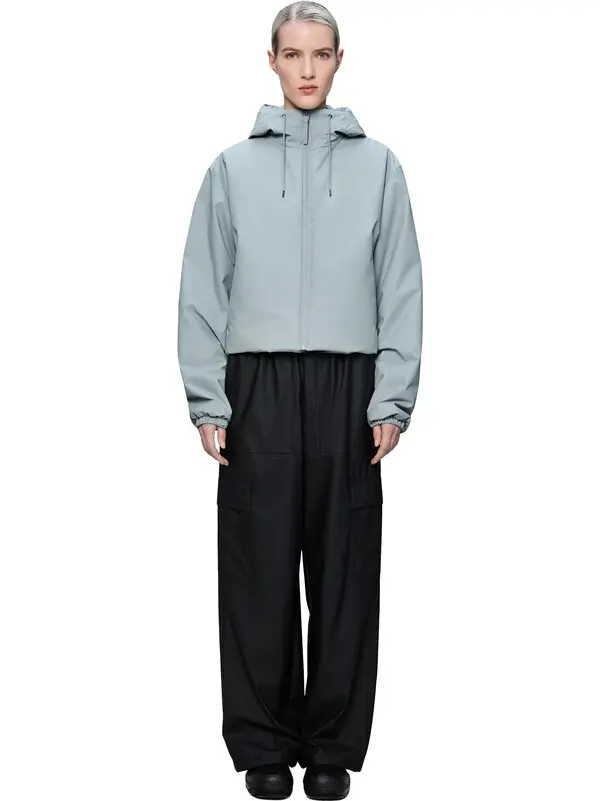 Rains Lohja Short Insulated Cropped Jacket - Pool
