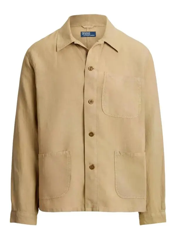Polo Ralph Lauren Linen Utility Jacket - Neutrals
