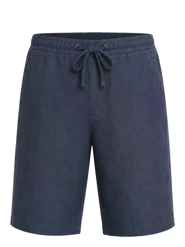 Vince Drawstring Waist Shorts - Blue