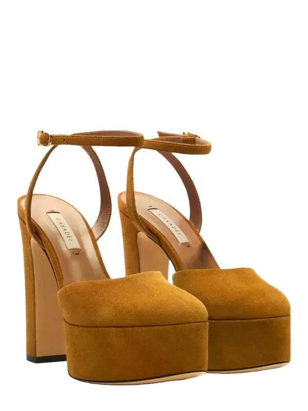 Casadei C-chain Platform Pumps - Brown