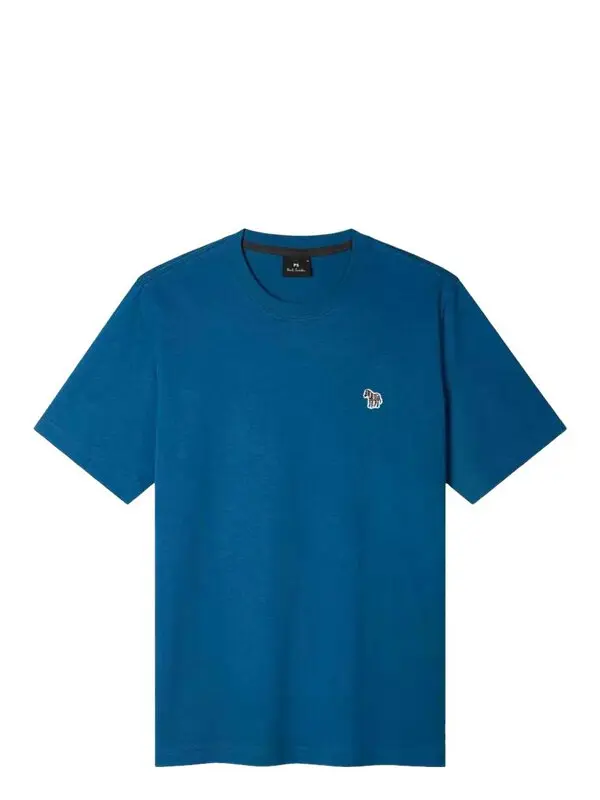 Paul Smith Organic Cotton Zebra Logo T-shirt - Blue