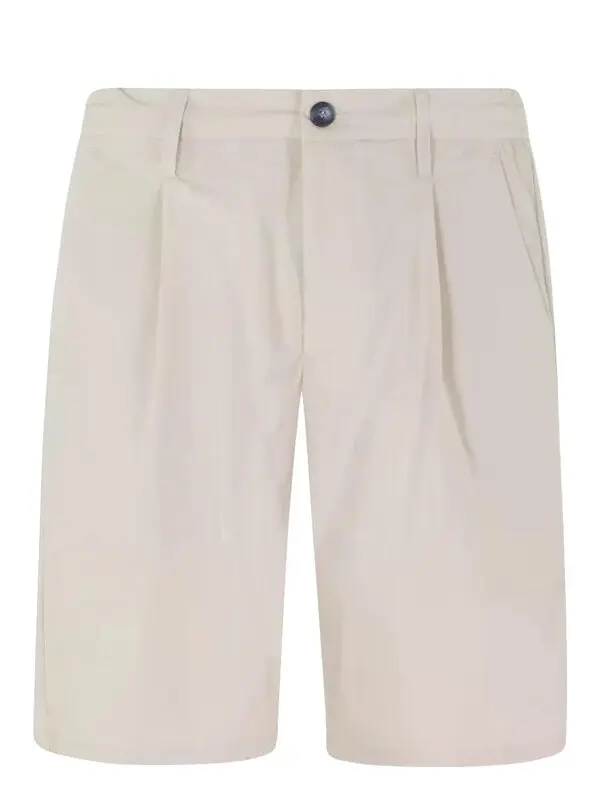 RE-HASH Tailored Shorts With Elasticated Waist - Neutrals