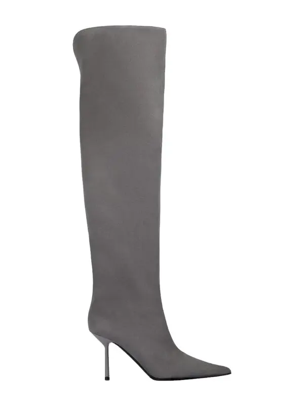 LE SILLA Bella Suede Boots - Grey