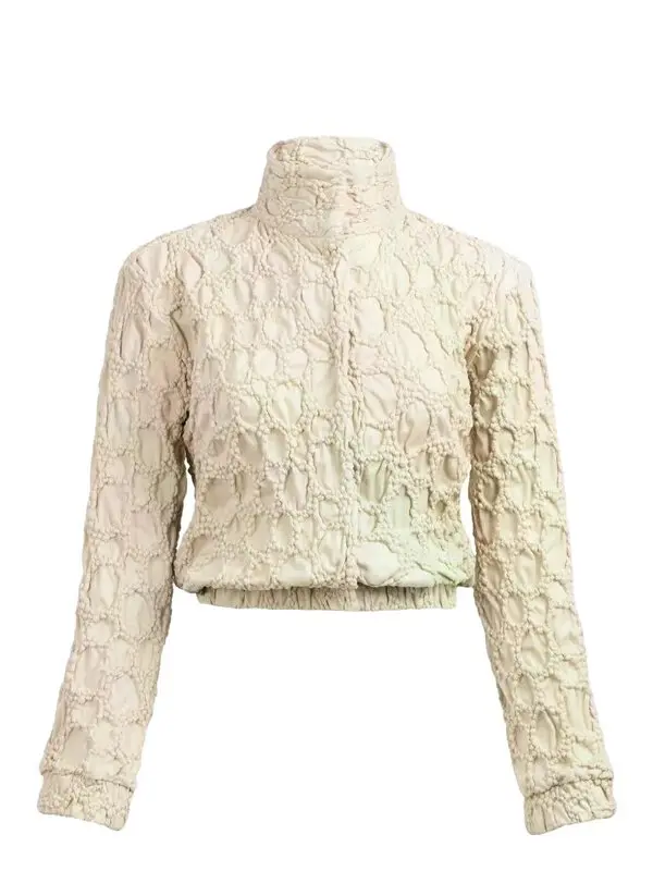 Silvia Tcherassi Cream Smocked Jacket - Neutrals