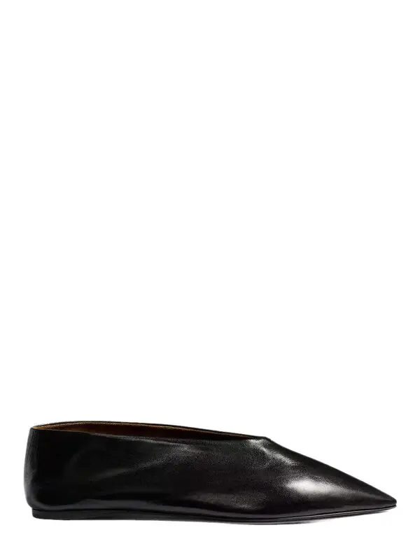 Khaite Staple-detail Ballet Flats - Black