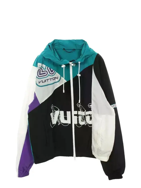 LOUIS VUITTON Patchwork Hooded Jacket - Black