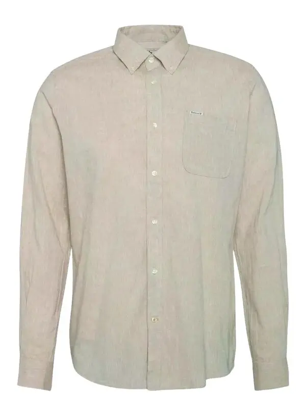 Barbour Nelson Tailored Long-sleeved Shirt - Neutrals