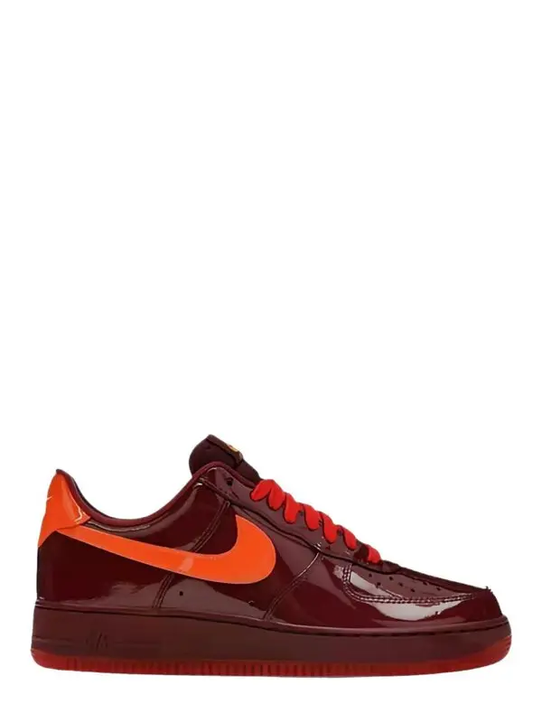 Nike Force 1 Low Qs Patent Leather Sneakers - Red