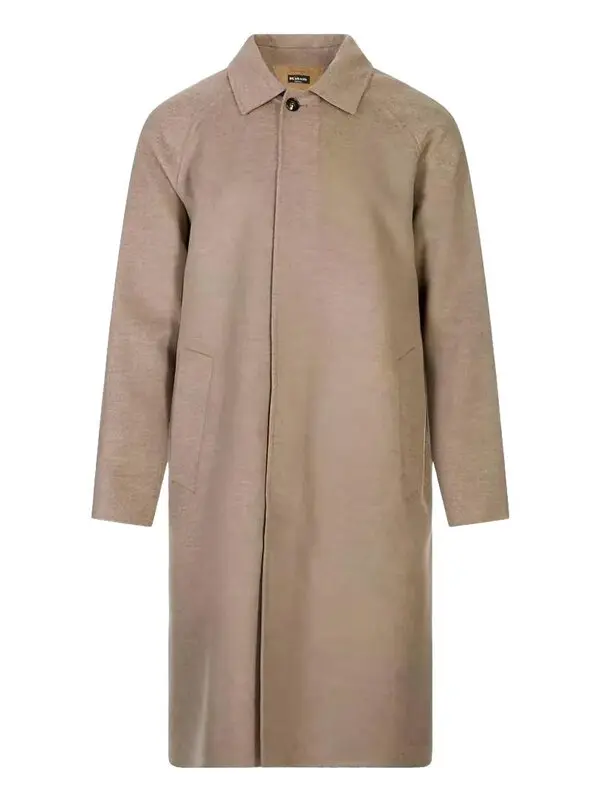 Kiton Concealed-front Coat - Neutrals