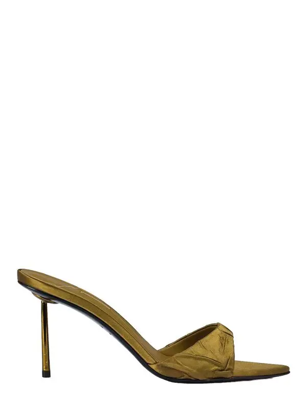 LE SILLA Bella Ruched Strap Sandals - Gold