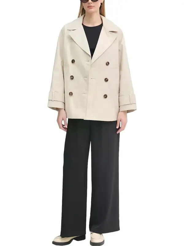 Barbour Maisy Double-breasted Coat - Neutrals