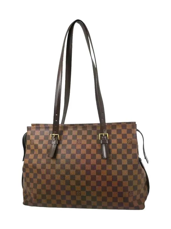 LOUIS VUITTON Chelsea Damier Shoulder Bag - Brown