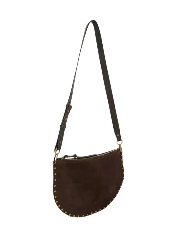 Isabel Marant Étoile Oskan Stud-embellished Shoulder Bag - Brown