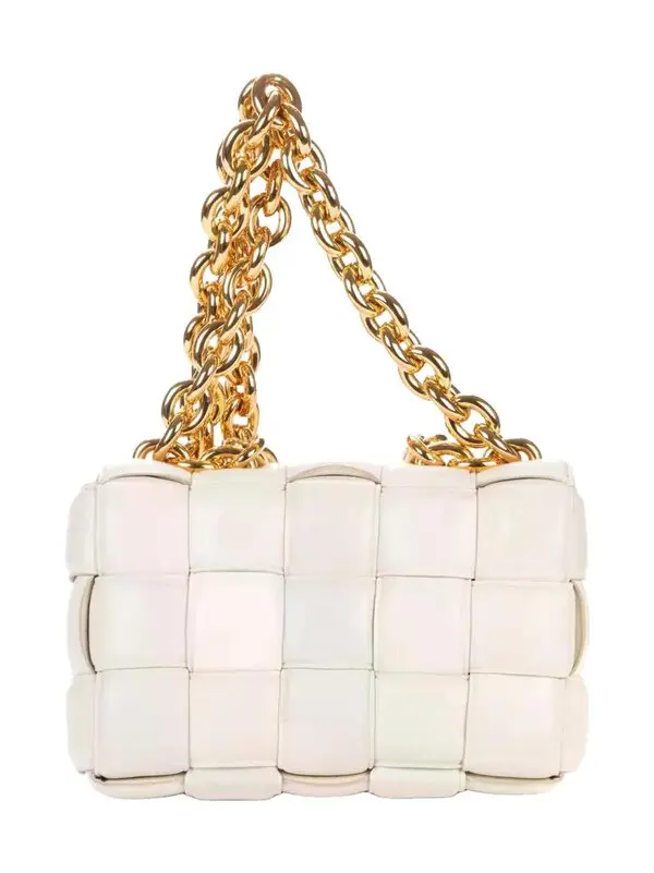 Bottega Veneta Padded Cassette Chain Cross Body Bag - Neutrals