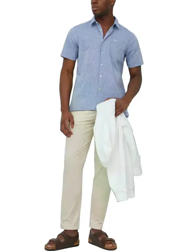 Barbour Nelson Short-sleeve Shirt - Blue