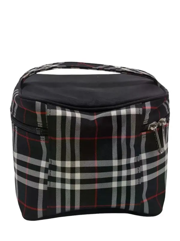 Burberry Check-print Vanity Makeup Bag - Black