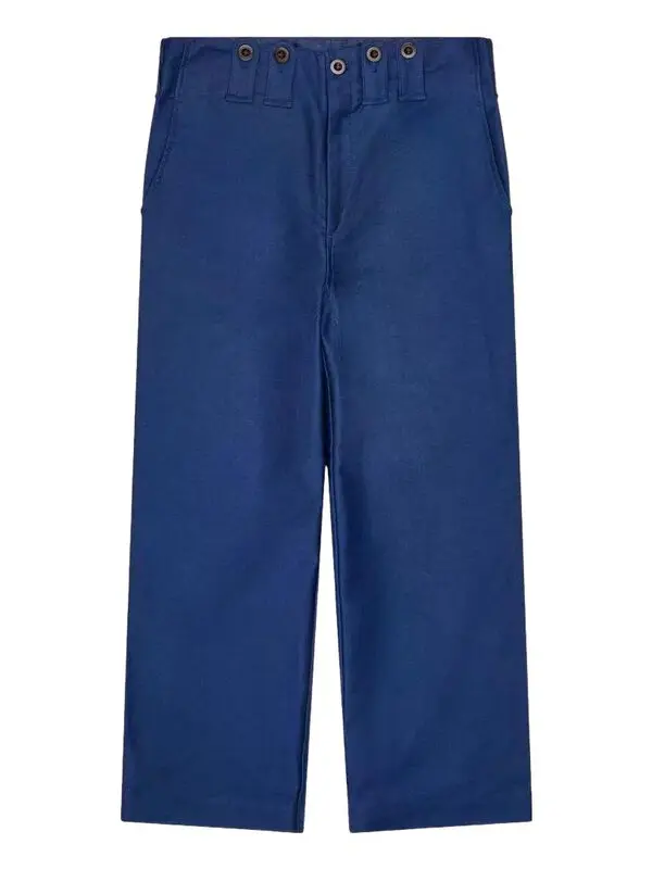 Junya Watanabe Button-detail Straight-leg Trousers - Blue