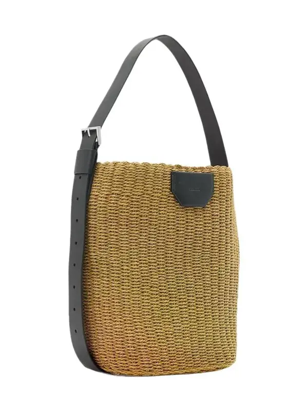 ALLSAINTS Alba Woven Bucket Bag - Neutrals