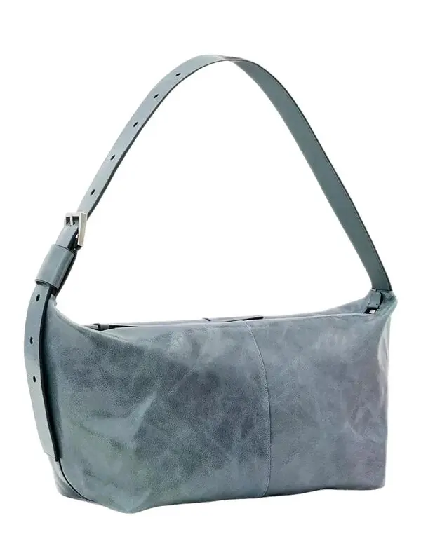 ALLSAINTS Jean Rey Multi-zip Leather Shoulder Bag - Blue