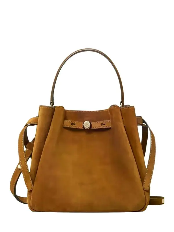 Tory Burch Romy Suede Bucket Bag - Brown