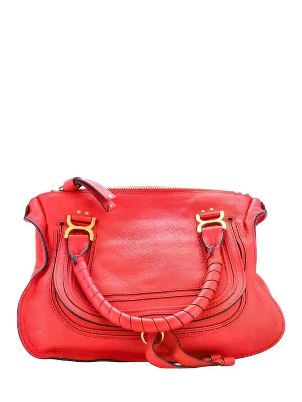 Chloé Marcie Medium Shoulder Bag - Red