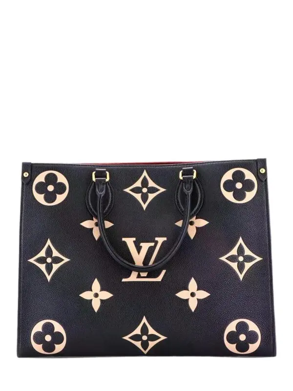 LOUIS VUITTON Monogram Empreinte Giant Onthego Mm Shoulder Bag - Black