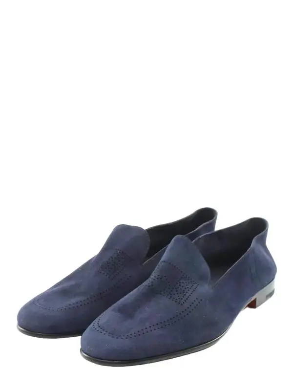 Hermès Eclipse Perforated Moccasins - Blue