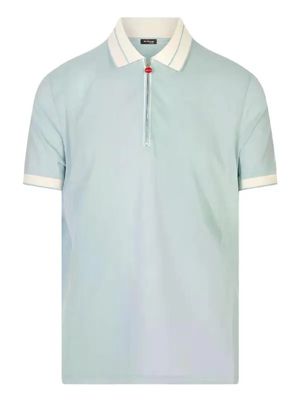 Kiton Zip-fastening Polo Shirt - Blue