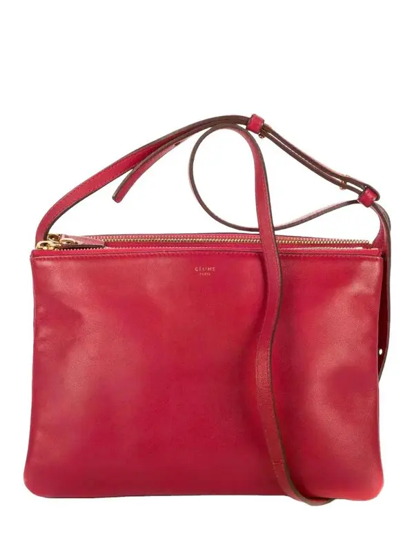 Celine Trio Cross Body Bag - Red