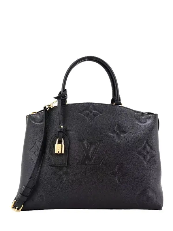 LOUIS VUITTON Grand Palais Handbag Monogram Empreinte Giant Shoulder Bag - Black