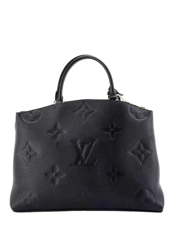 LOUIS VUITTON Grand Palais Handbag Monogram Empreinte Giant Shoulder Bag - Black