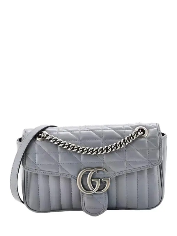 Gucci Gg Marmont Small Shoulder Bag - Grey