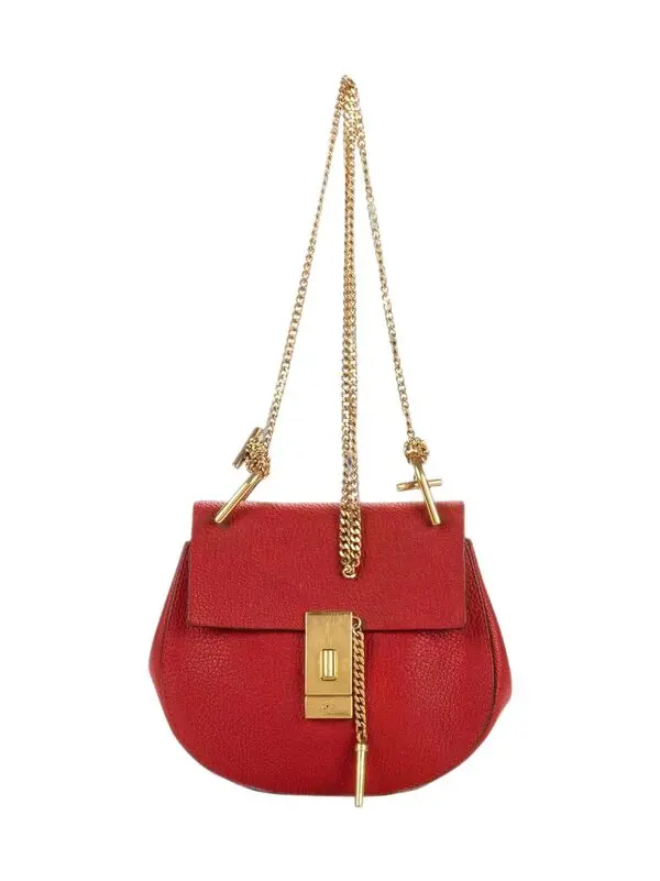 Chloé Mini Drew Cross Body Bag - Red
