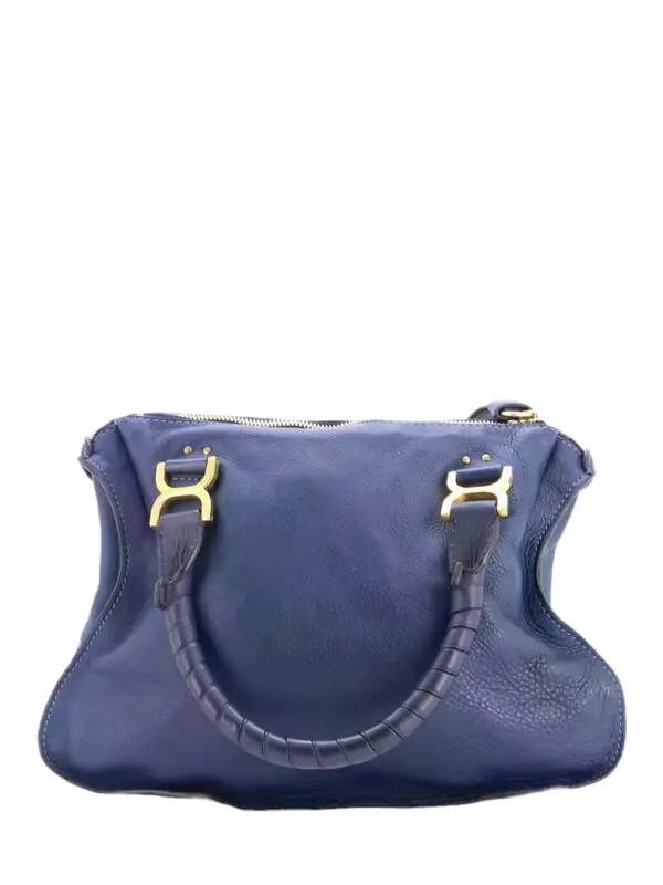 Chloé Marcie Leather Medium Satchel - Blue