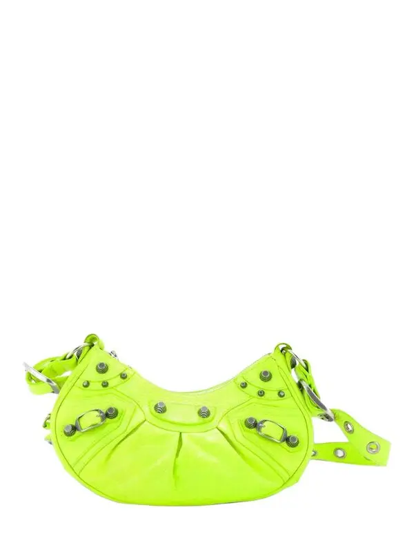 Balenciaga Le Cagole Giant Studs Shoulder Bag - Yellow