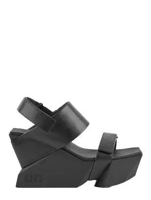United Nude Brutt Sculptural Wedge Sandal - Black