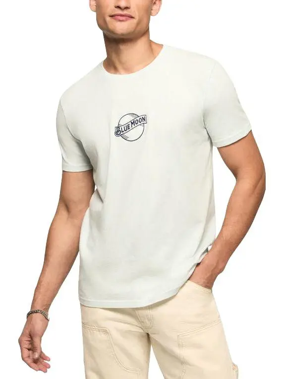 Lucky Brand Blue Moon Logo Graphic T-shirt - Illusion Blue