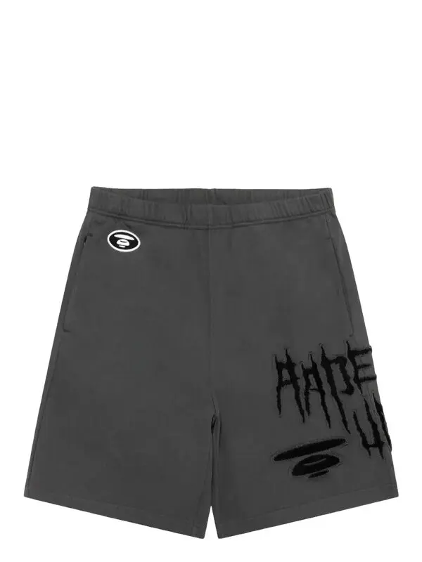 AAPE BY *A BATHING APE Embroidered Logo Shorts - Grey